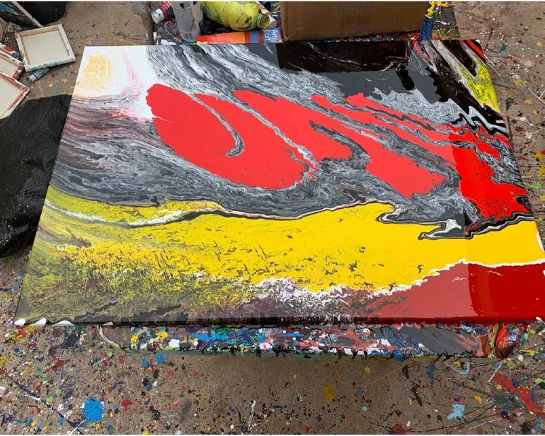 #017-2022 Loess Plateau Painting by Jesse Garza | Saatchi Art