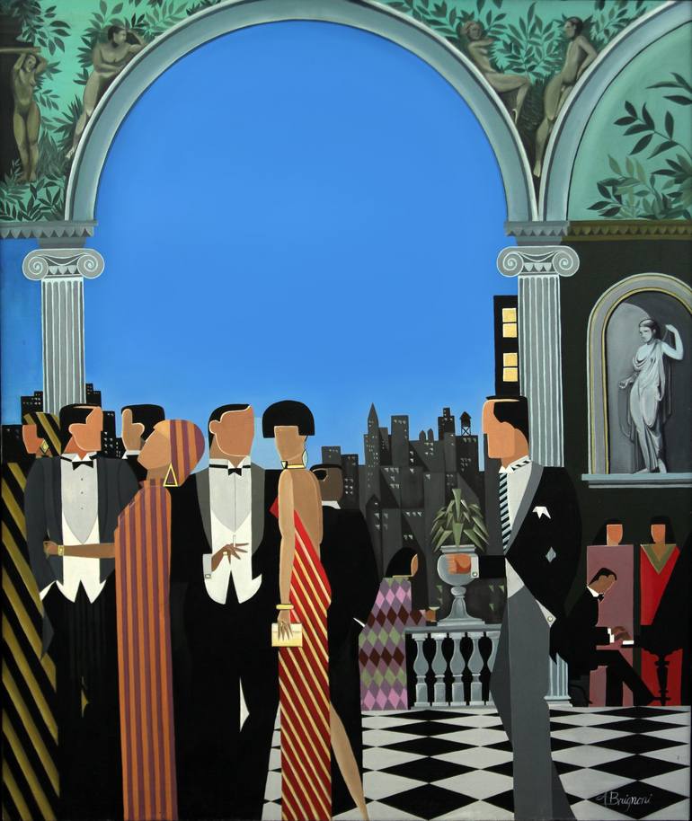 High Society Painting by arcelio brignoni | Saatchi Art