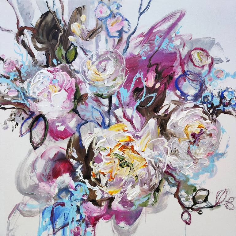 Floral Symphony Painting by Anna Cher | Saatchi Art