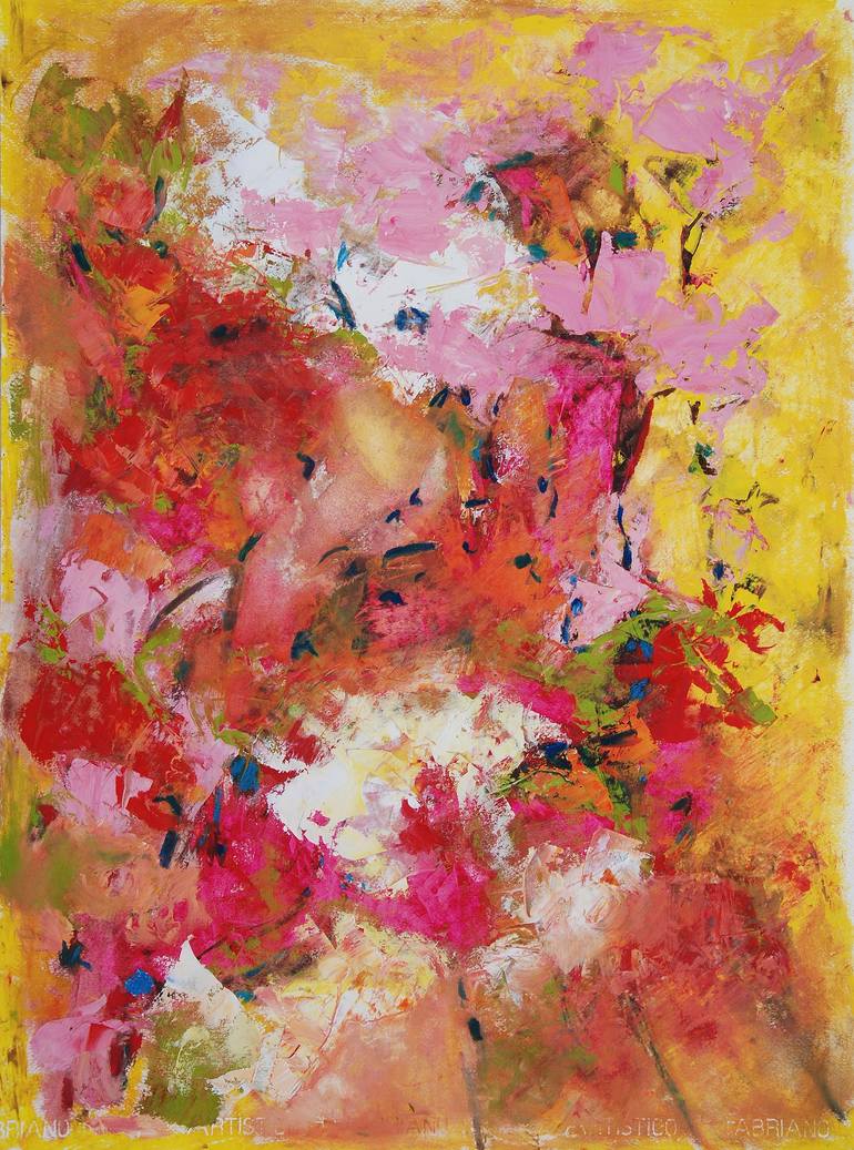 Gladioli Painting by Lia Bonetti | Saatchi Art