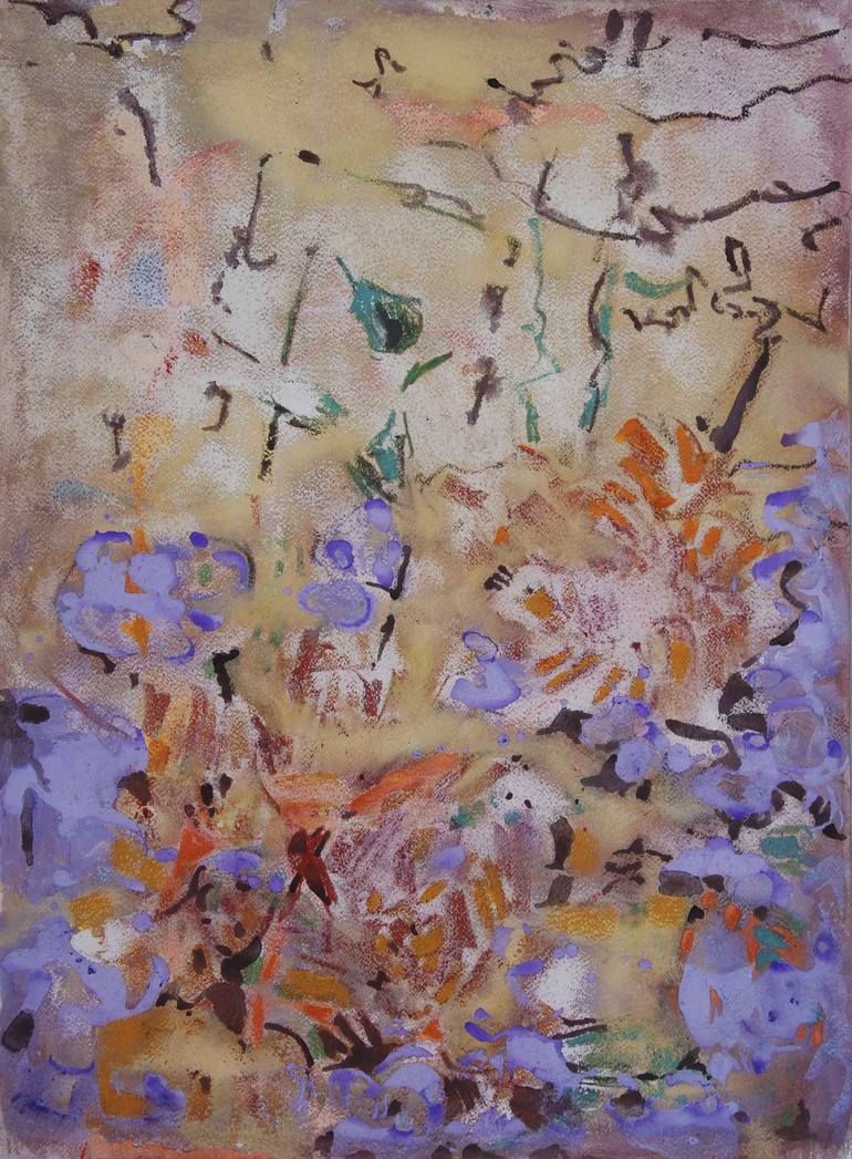 Pervinca - Periwinkle Painting by Lia Bonetti | Saatchi Art