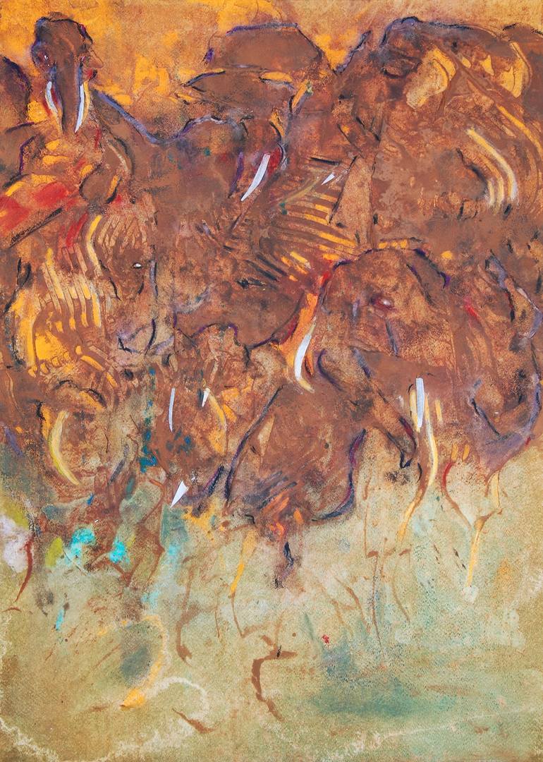 Dove sognano gli elefanti - Where elephants dream Painting by Lia ...