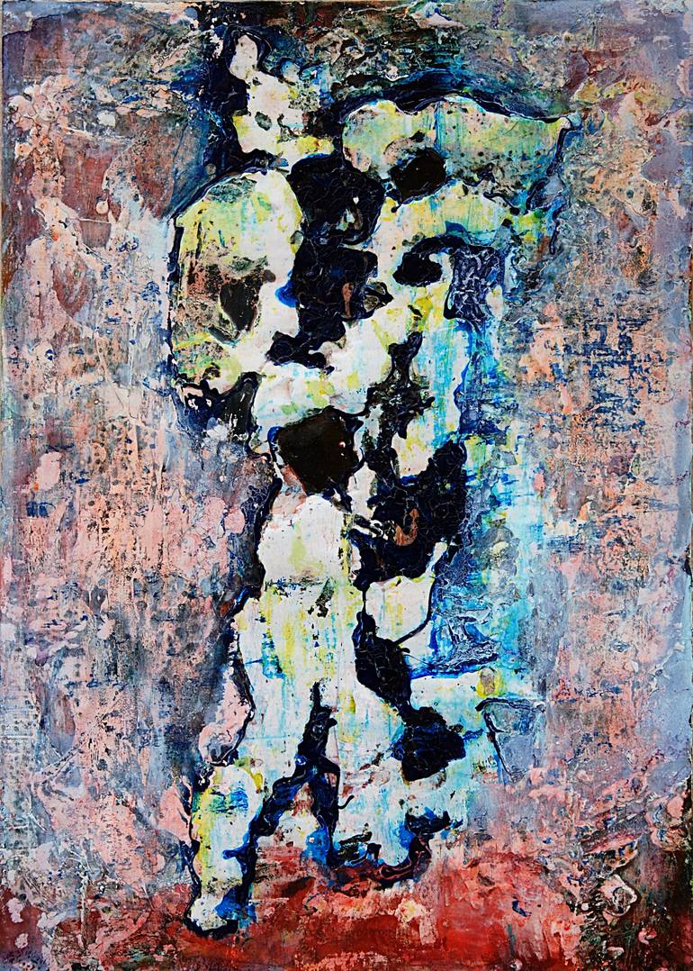 Paternità - Fatherhood Painting by Lia Bonetti | Saatchi Art