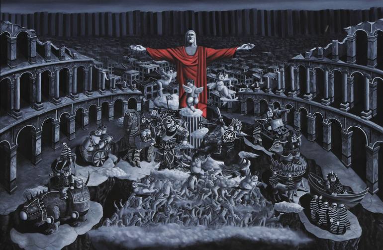 Civilization Painting by Jeffery Yiwang | Saatchi Art