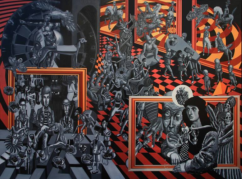 Cognitive dissonance Painting by Jeffery Yiwang | Saatchi Art