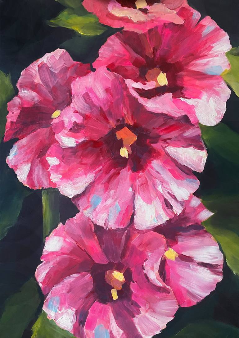 Malva Painting by Tatjana Albairmani | Saatchi Art