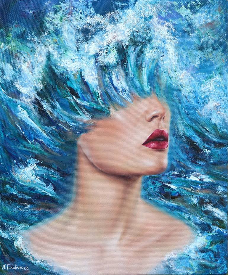 Awakening Painting by Alexandra Holovchenko | Saatchi Art