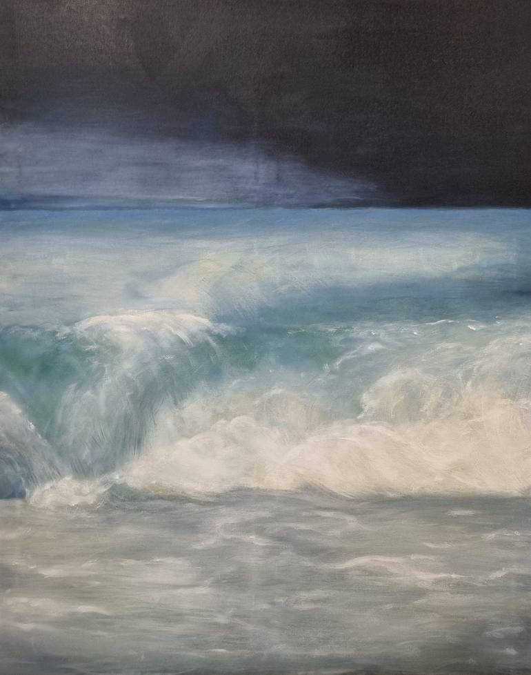 Waves Painting by Mieke Moelans | Saatchi Art