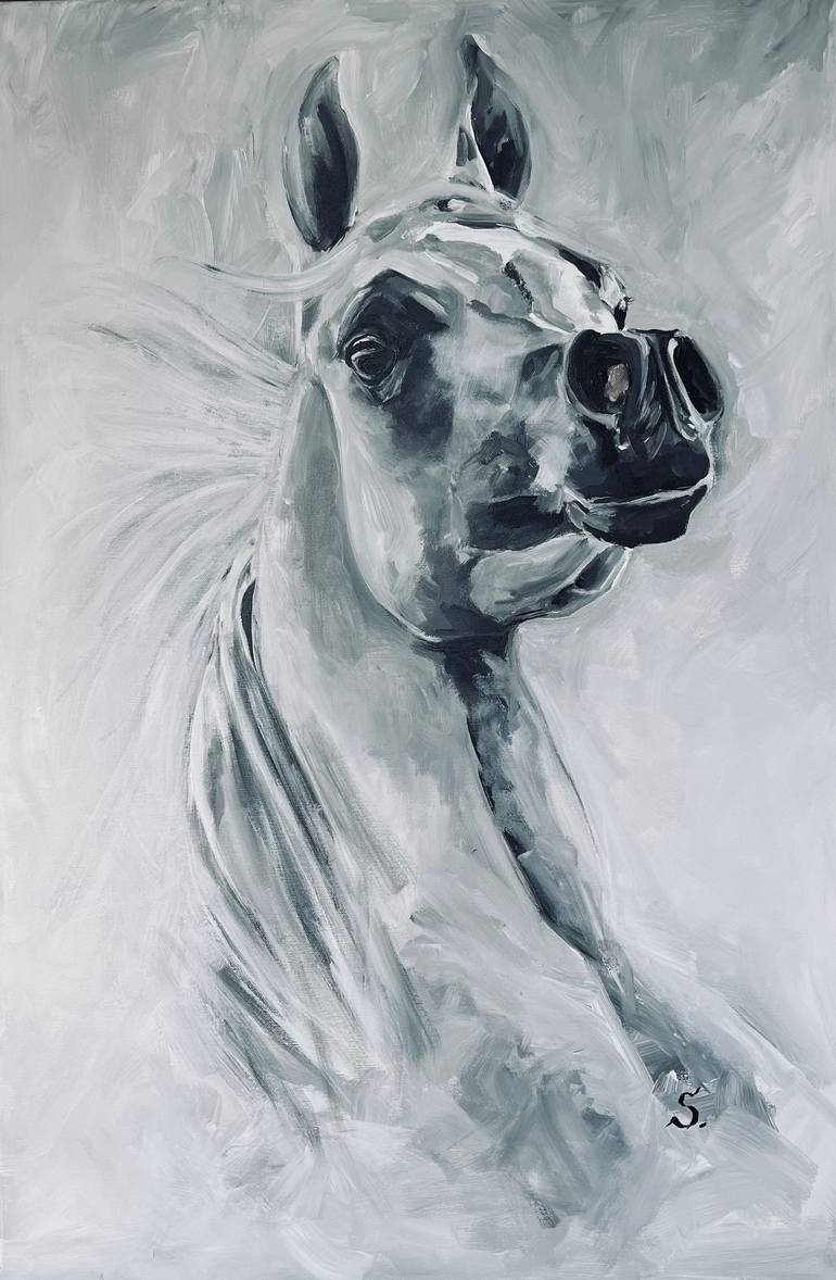 Ashadiya, drinker of the wind Painting by Sarah Mets | Saatchi Art