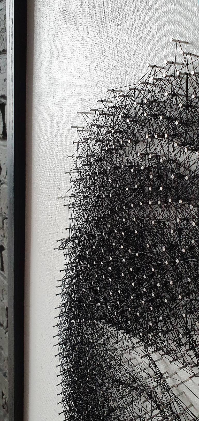 Silence Mixed Media by String Art Studio | Saatchi Art