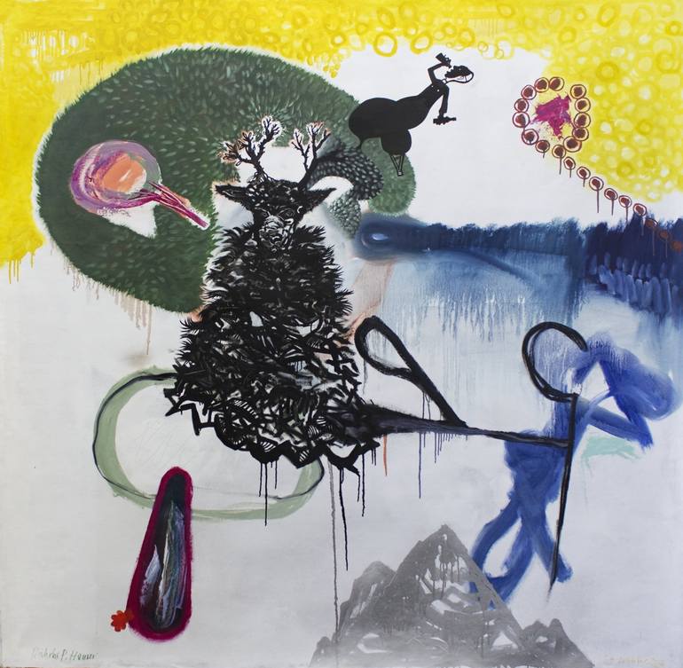 Cernunnos Painting by Nicholas Hauser | Saatchi Art