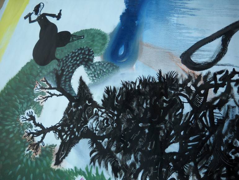 Cernunnos Painting by Nicholas Hauser | Saatchi Art