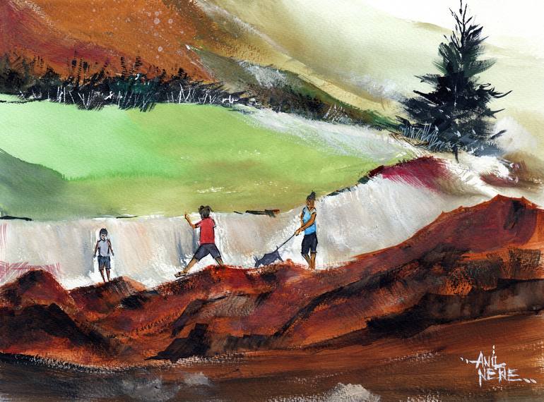 Play Painting by Anil Nene | Saatchi Art