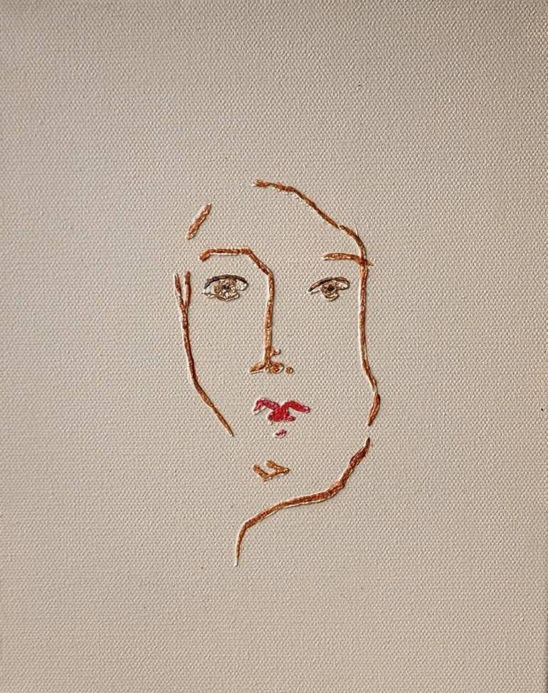 Embracing Femininity Painting by Bella Fraederich | Saatchi Art