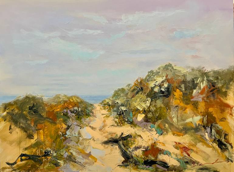 The dunes Painting by Ben Saunders | Saatchi Art