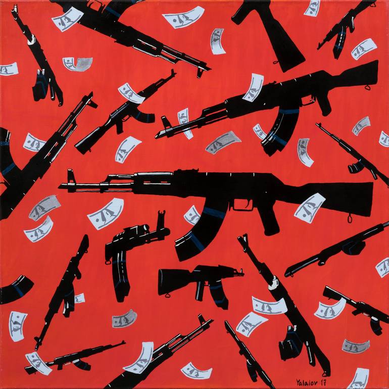Kalashnikov Painting by Marsel Yalalov | Saatchi Art
