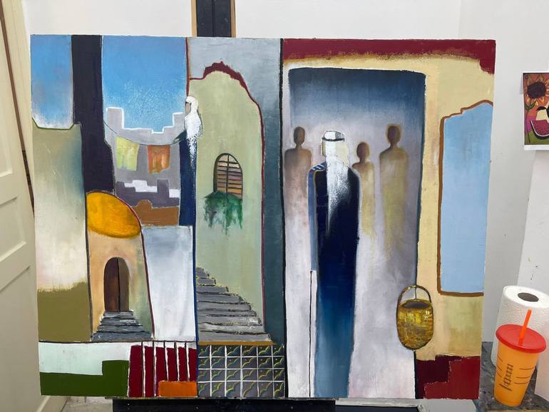 20 years apart Painting by Nour Saeed | Saatchi Art