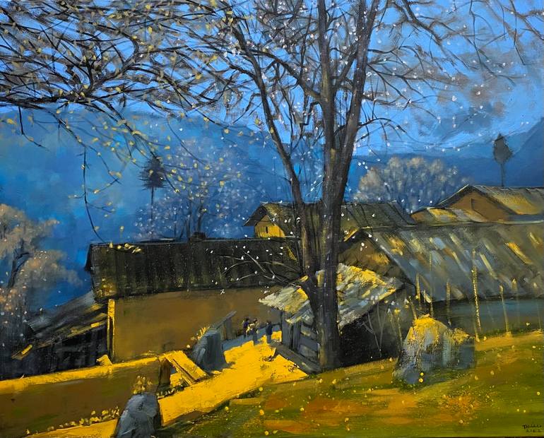 tranh phong cảnh viet nam Painting by Lô Quang Thưởng | Saatchi Art