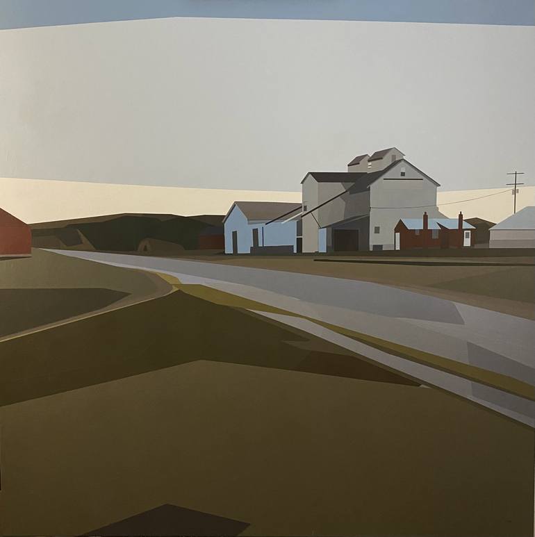 Abandoned in 1974, Stanley NY Depot Painting by Nicholas Roes | Saatchi Art