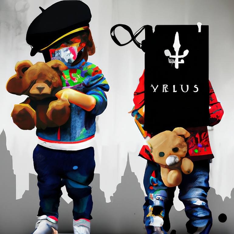 Hide & Seek Mixed Media by D Wizz | Saatchi Art