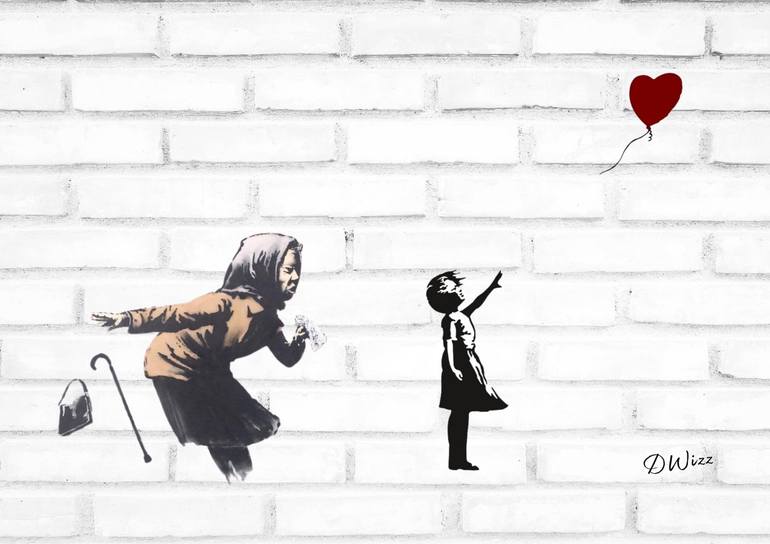 Give My Balloon Painting by D Wizz | Saatchi Art