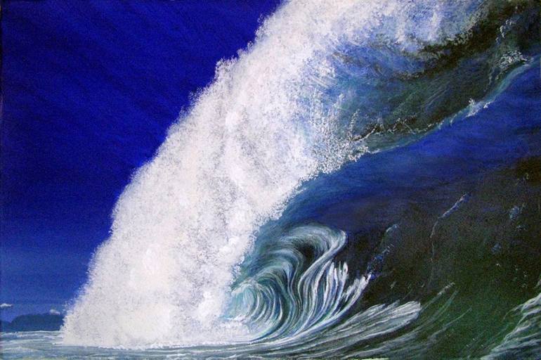 Dark Wave Painting by Linda Flesch | Saatchi Art