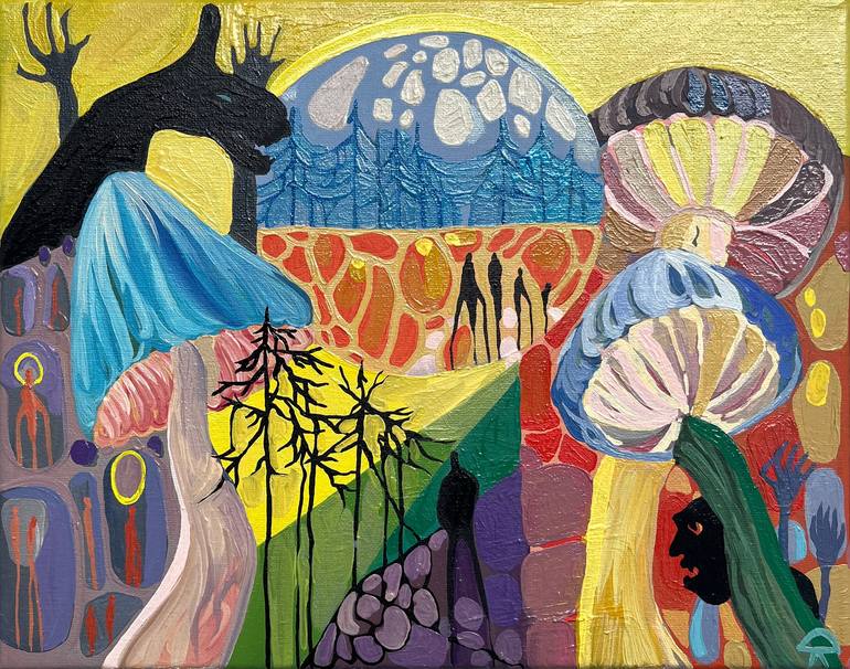 DETACHMENT Painting by Ksenia Dudkina | Saatchi Art