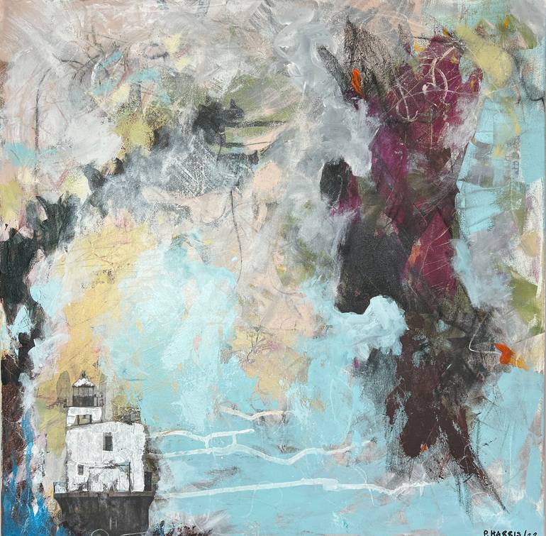 Lighthouse Painting by Patricia Harris | Saatchi Art