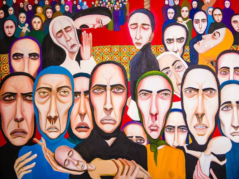 Syria Painting by Kulwinder Rehal | Saatchi Art