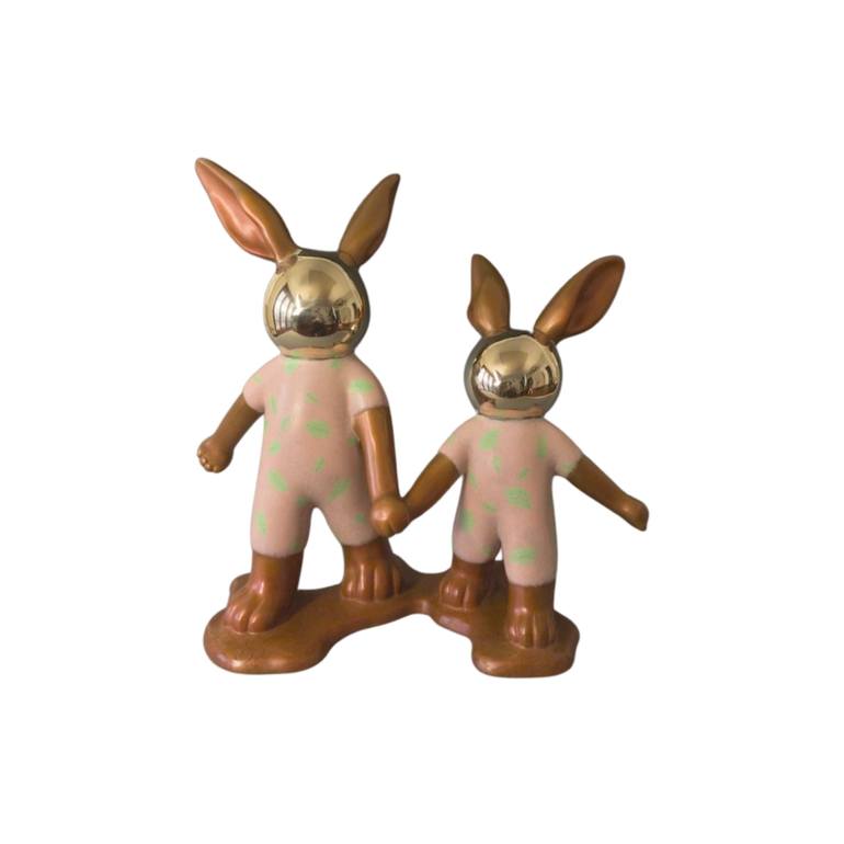 The Rabbit - Pink | Yang Gallery Sculpture by Yang Gallery | Saatchi Art