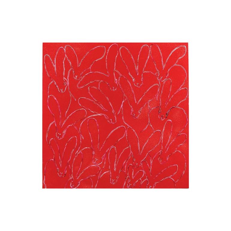 Red Diamond Dust San Antonio | Hunt Slonem Painting by Yang Gallery ...