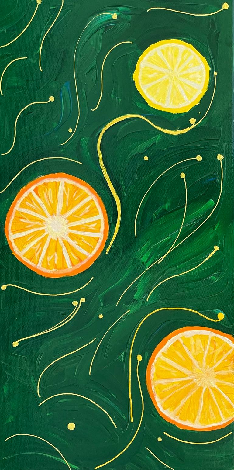Orange Juice Painting by Irina Eletskaya | Saatchi Art