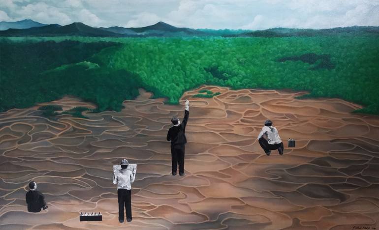 Real vandalism Painting by Faisal Siddik | Saatchi Art