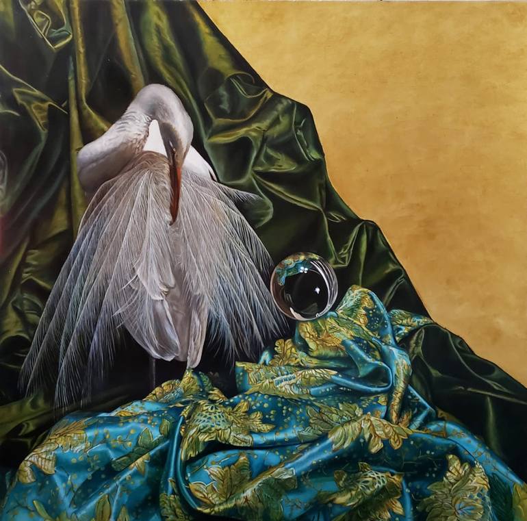 Contemplando el Futuro Painting by María Armendáriz | Saatchi Art