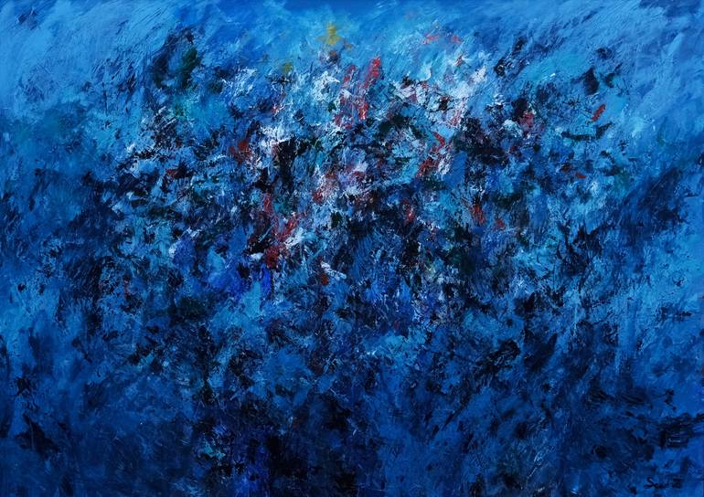 Blue Phase Painting by Sead Zejnelagić | Saatchi Art