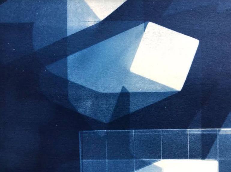 Blockscape #5 Painting by michelle kaufmann | Saatchi Art