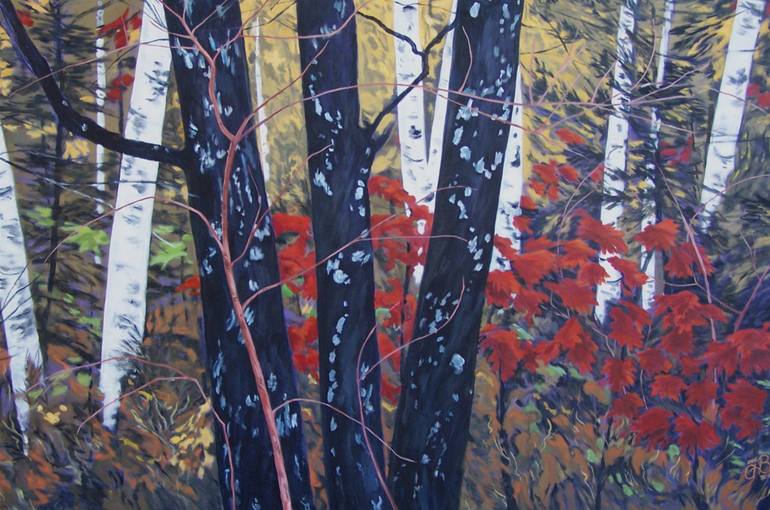 October Jazz Painting by Anne Bevan | Saatchi Art