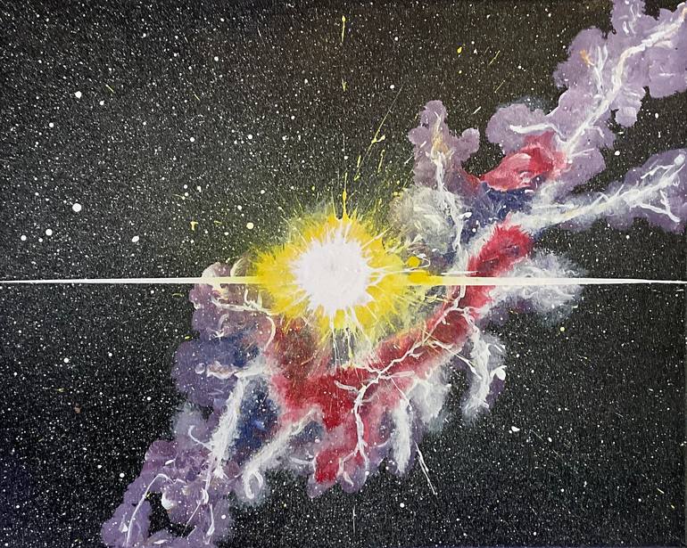 Nebula Supernova Painting by Terry Hrynyshyn | Saatchi Art