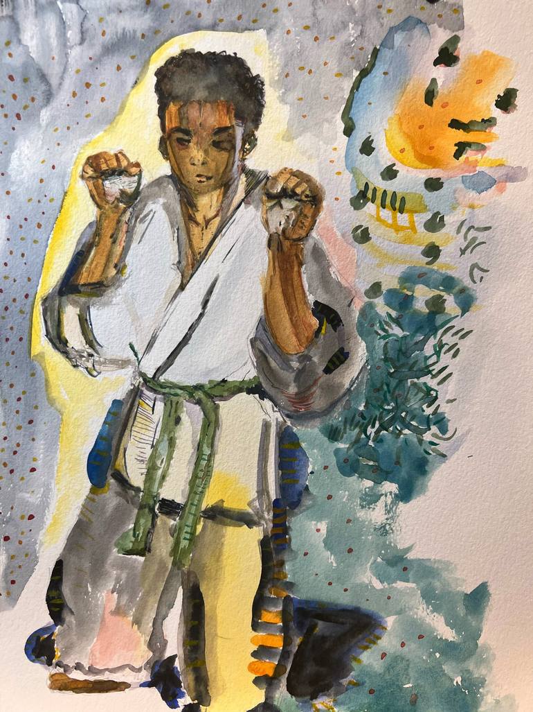 karateka Painting by Brandon Malone | Saatchi Art