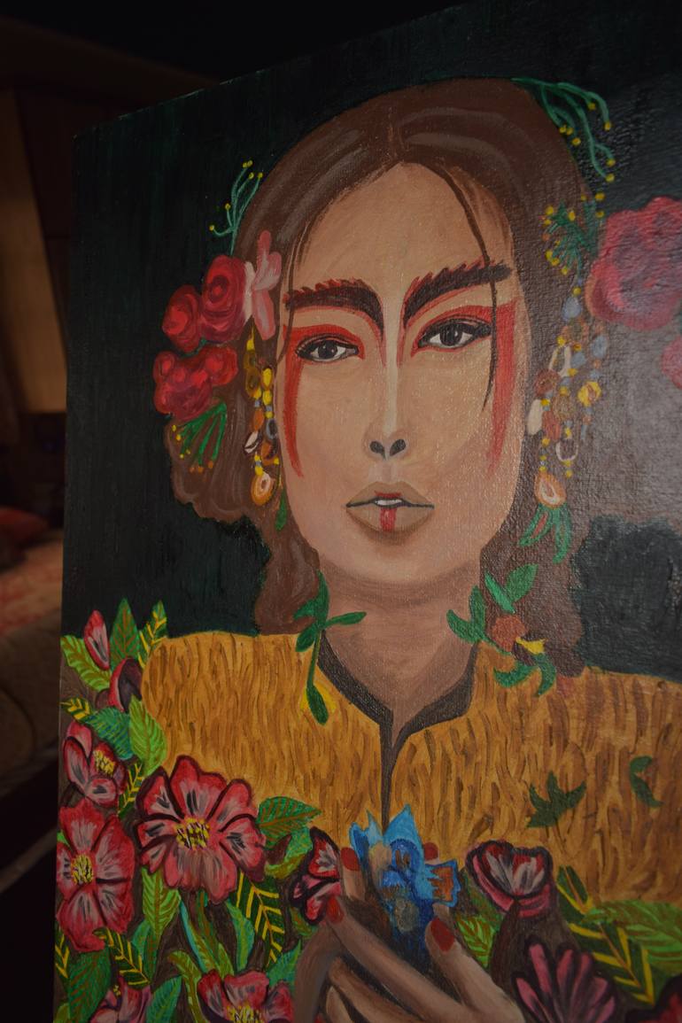 Goddess of Agriculture 'DEMETER' Painting by Suhaina Ansari | Saatchi Art