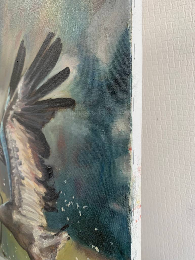The cranes flew Painting by Stas Smotr | Saatchi Art