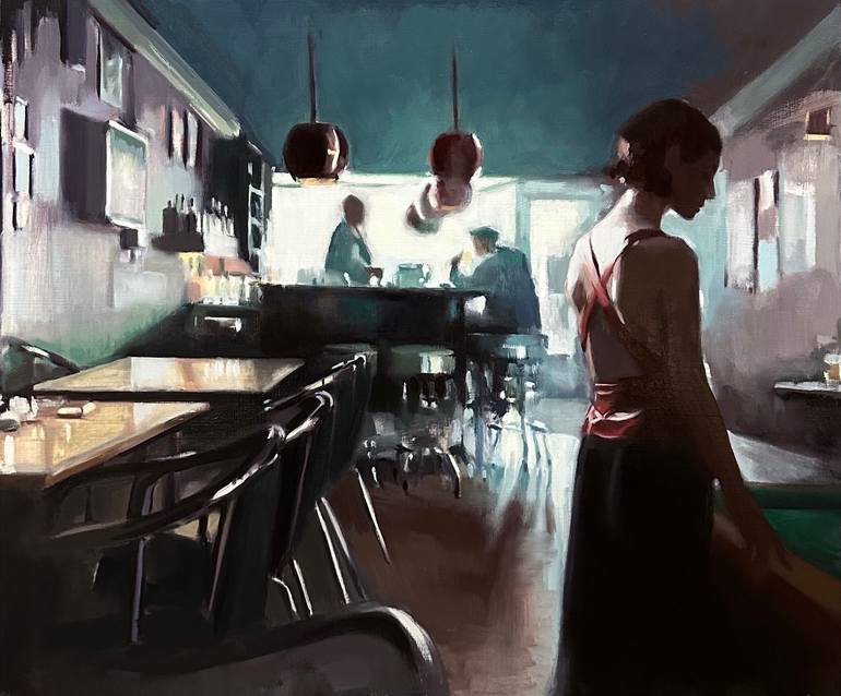 Nightingale Painting by Sharon Okun | Saatchi Art