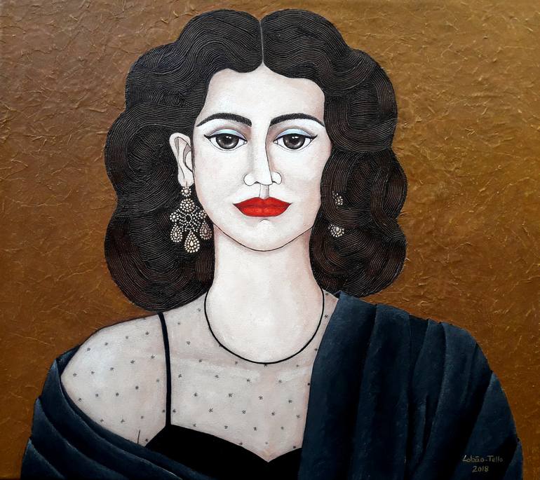 Amalia Rodrigues, the voice of fado Painting by Madalena Lobao-Tello ...