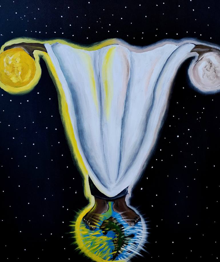 The Space Mother Painting by Simphiwe Sabelo | Saatchi Art