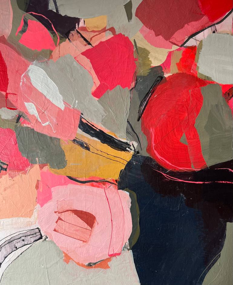 Flower Vase 1 Painting by Helen Chambers | Saatchi Art