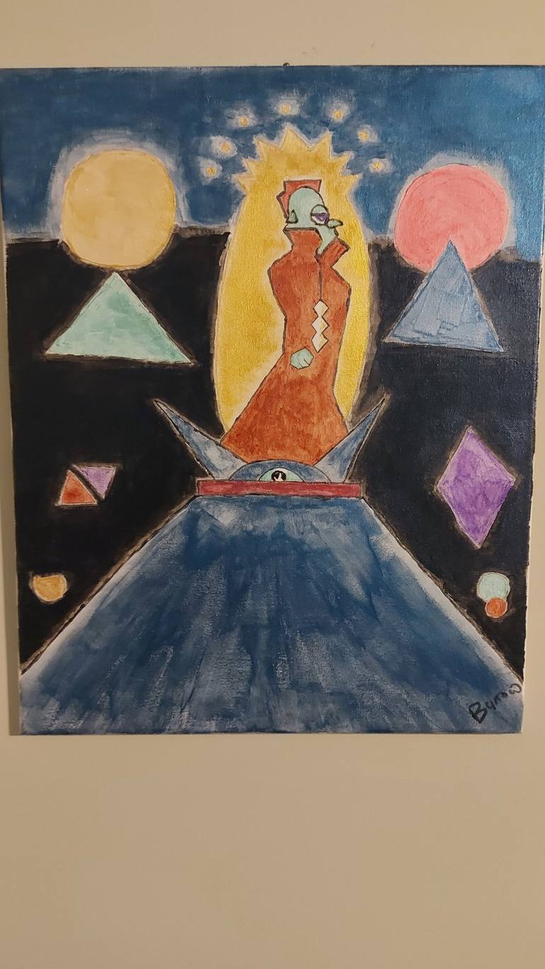 The Last Ascension of Man Painting by Warren Barrow | Saatchi Art