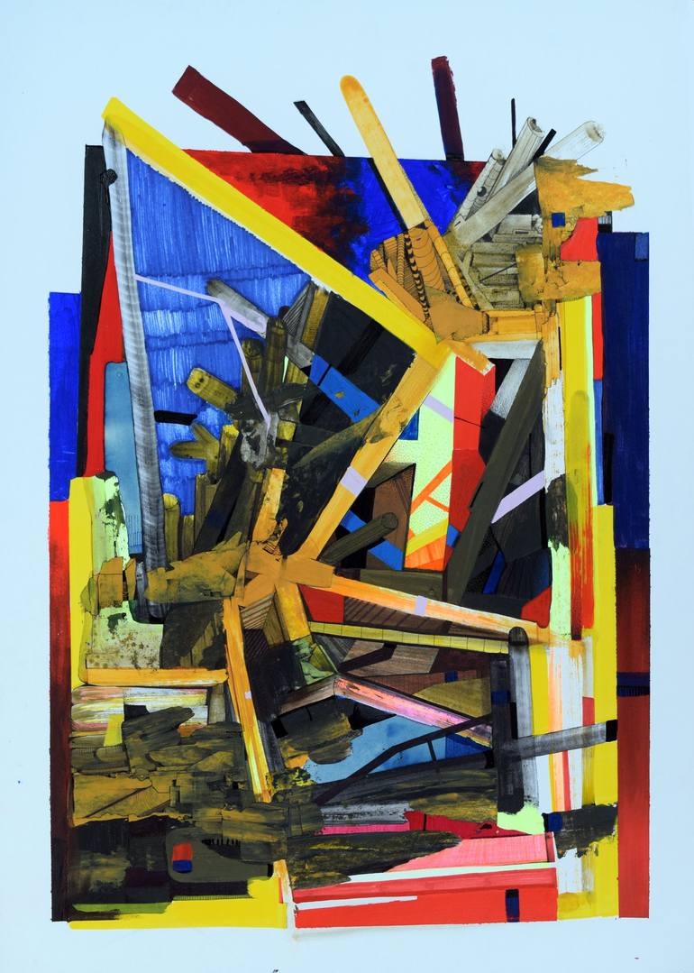 APACHE Painting by Romain Fontaine | Saatchi Art