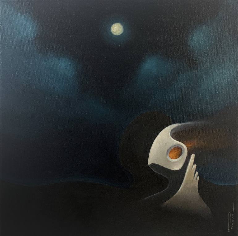 Lunacy - I Painting by Sentient Animalia | Saatchi Art