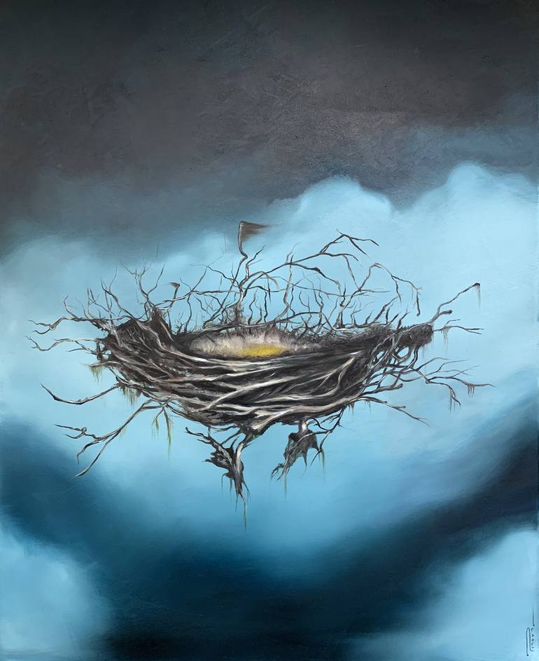 Sanctuary X Painting by Sentient Animalia | Saatchi Art