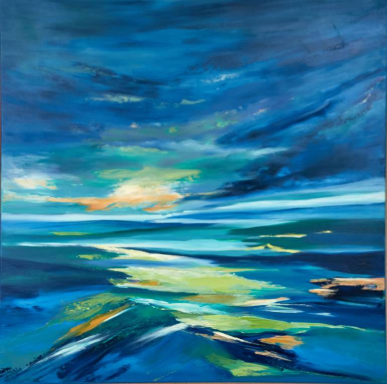 Spring storm Painting by MałGorzata Burcicka-Kozieł | Saatchi Art